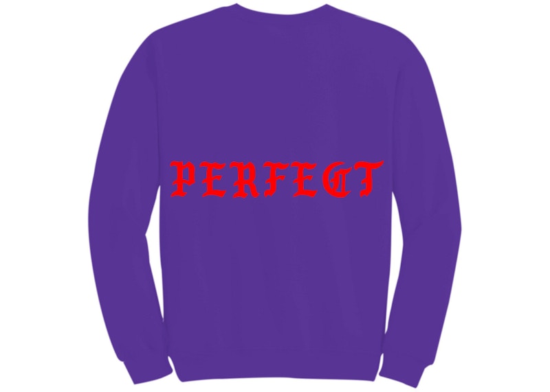 Kanye West Los Angeles Pablo Pop-Up Perfect Crewneck Purple Men's - US
