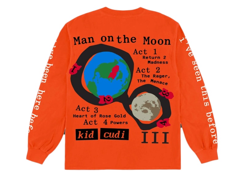 Kid Cudi CPFM For MOTM III Return 2 Madness L/S T-shirt Orange Men's ...