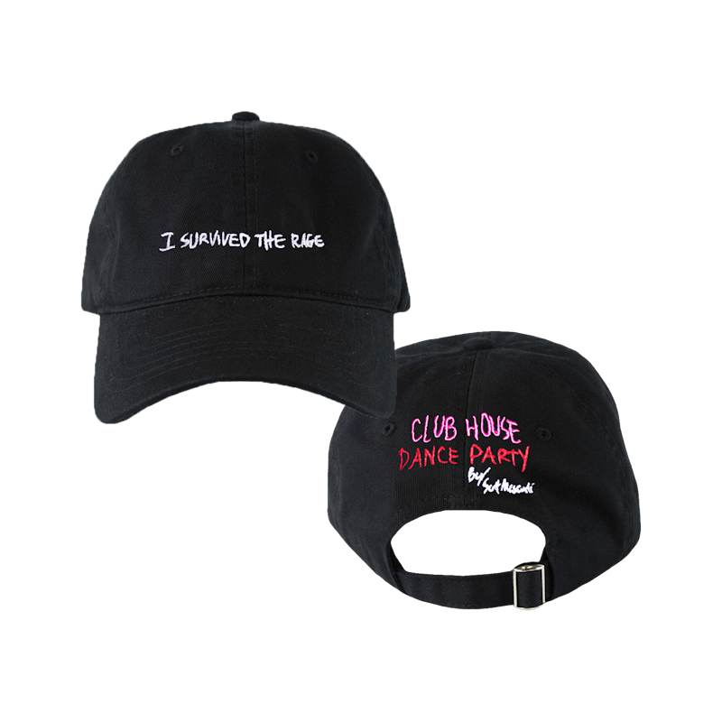 Kid Cudi I Survived The Rage Dad Hat Black - US