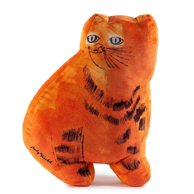 Kidrobot Andy Warhol Orange Sam The Cat Plush Orange - US