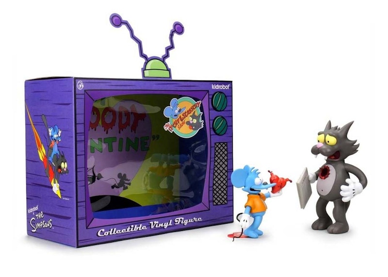 Kidrobot The Simpsons: Itchy and Scratchy Medium Vinyl Figure Set - KR