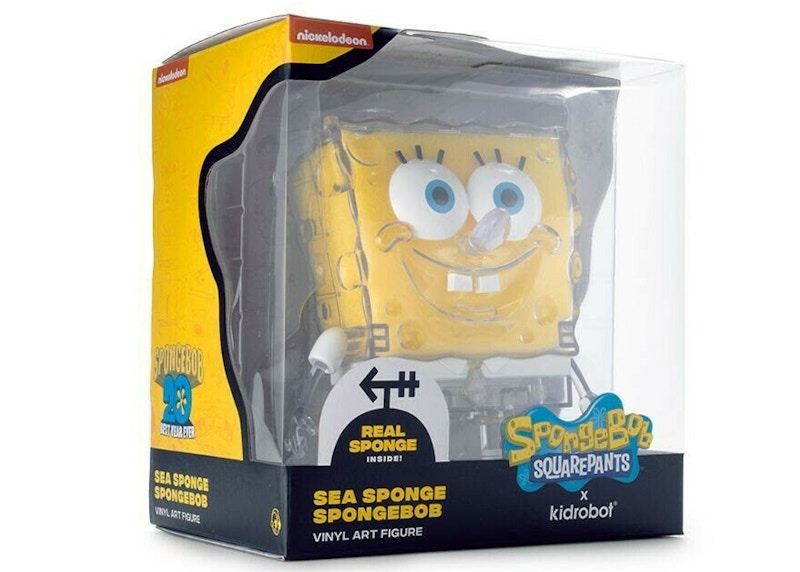 Kidrobot x Spongebob Squarepants Sea Sponge Spongebob Figure 8 Inch ...