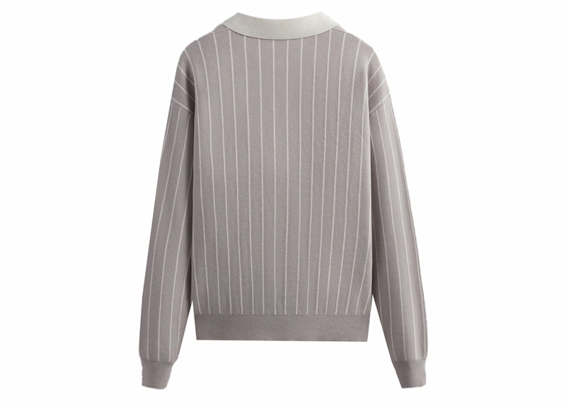 Kith 101 Nelson Collared Pullover Light Heather Grey Men's - FW23 - US