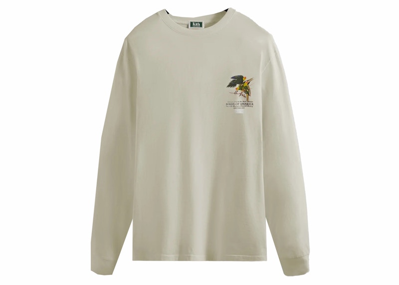 Kith AMNH Rare Birds Vintage Long Sleeve Tee Sandrift Men's - FW22 - US