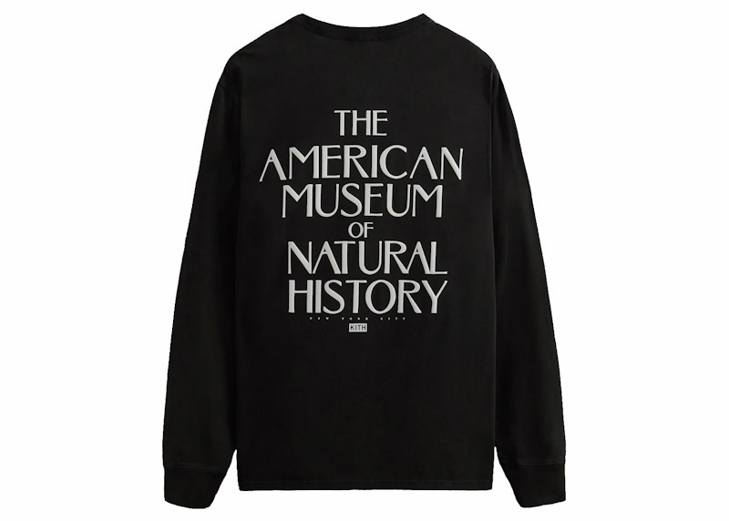Kith AMNH Tourist Vintage Long Sleeve Tee Black Men's - FW22 - US