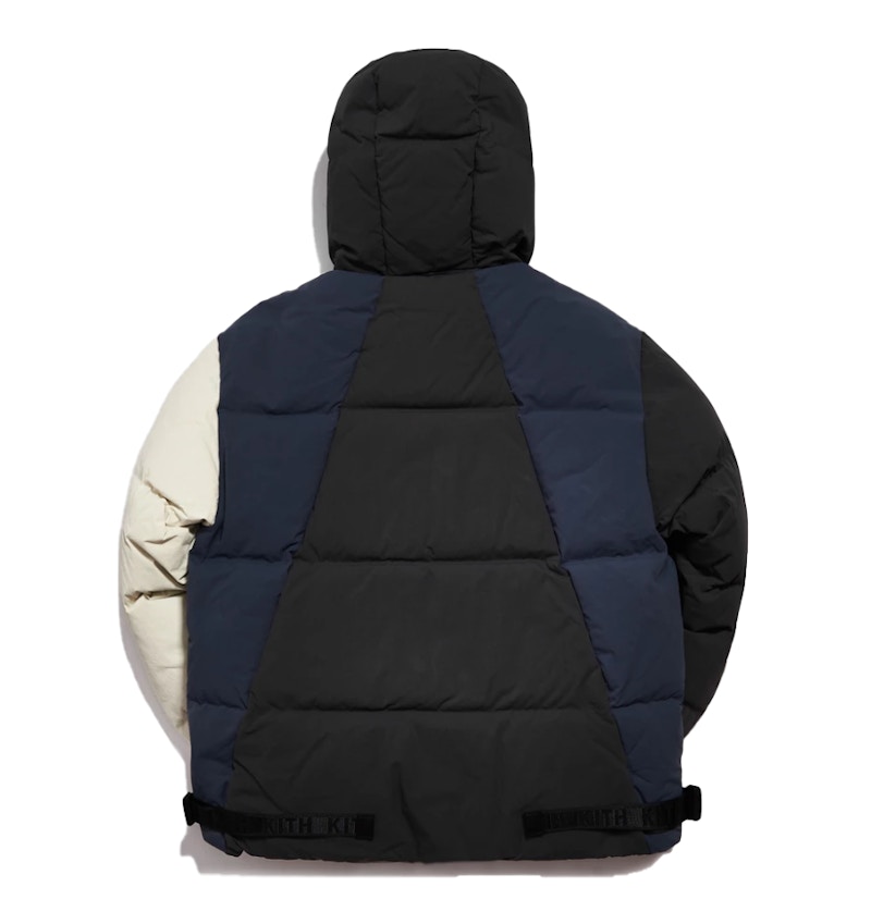 Kith Color Blocked Puffer Jacket Battleship Men's - FW19 - US