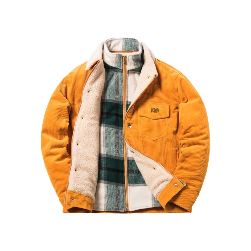 Kith Corduroy Laight Jacket Golden Yellow Men's - FW18 - US