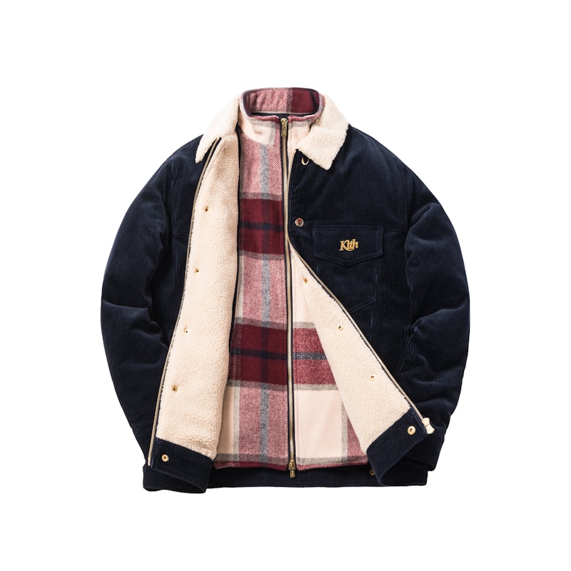 Kith Corduroy Laight Jacket Navy Men's - FW18 - US