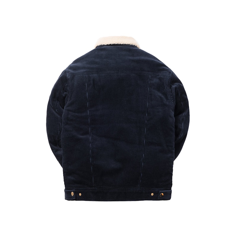 Kith Corduroy Laight Jacket Navy Men's - FW18 - US