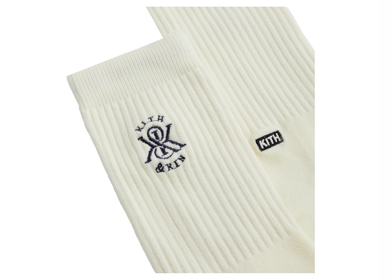 Kith Crest Crew Cotton Socks Silk Men's - SS24 - US