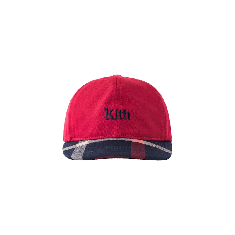 Kith Crest Flat Cap Navy/Red - FW18