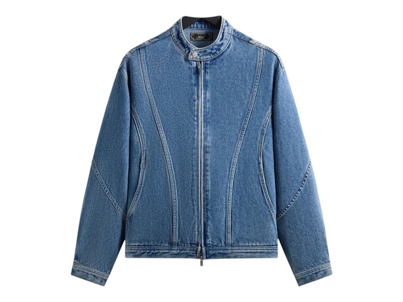 Kith Denim Adrien Moto Jacket Mid Indigo Men's - SS26 - US