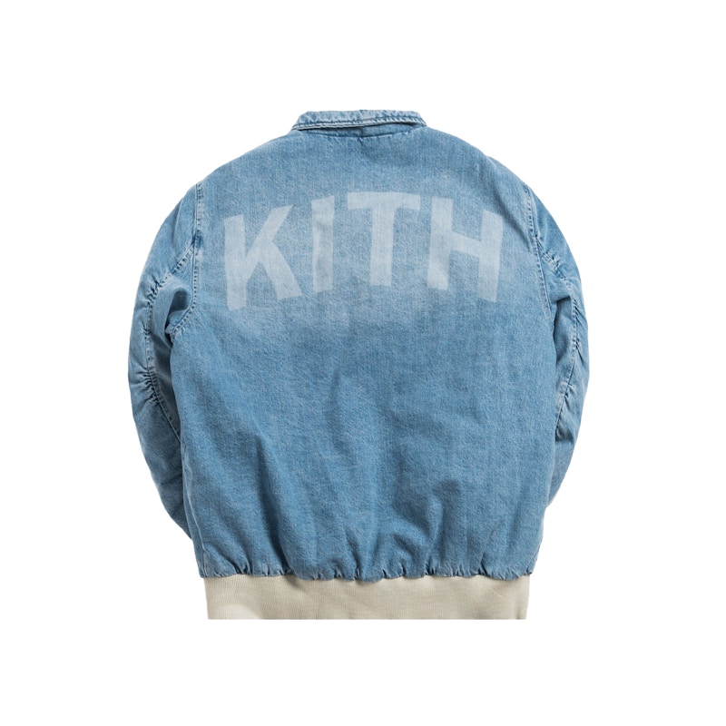 Kith Denim Aviation Bomber Jacket Hosu 2.0 Wash Men's - SS19 - US