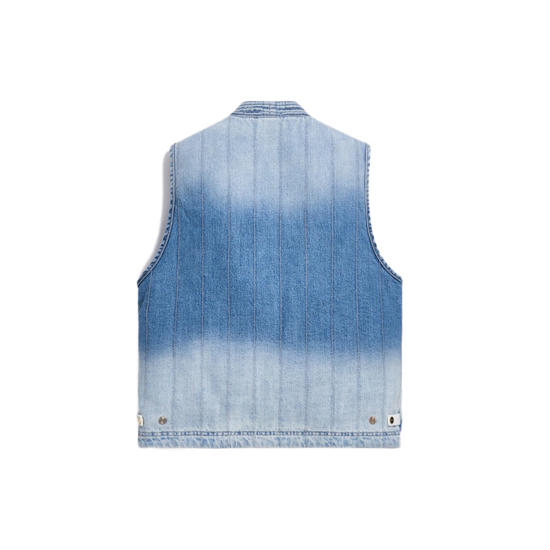 Kith Denim Quilted Tactical Vest Light Blue Men's - SS20 - US