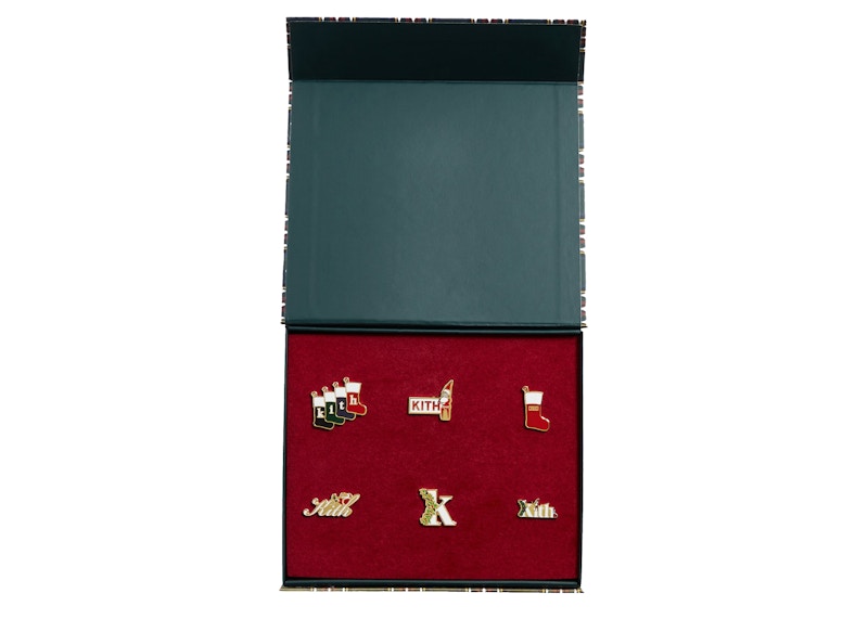 Kith Kithmas Enamel Pin Set Gold - FW21 - US