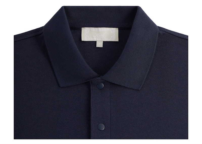 Kith Ethan Pique Polo Nocturnal Men's - SS24 - US