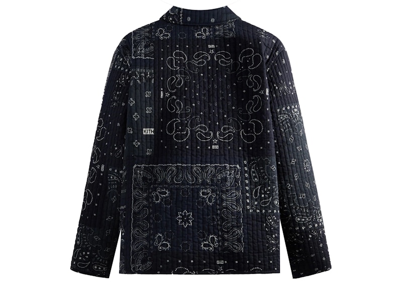 Kith Hayward Quilted Coaches Jacket Nocturnal Men's - FW22 - US