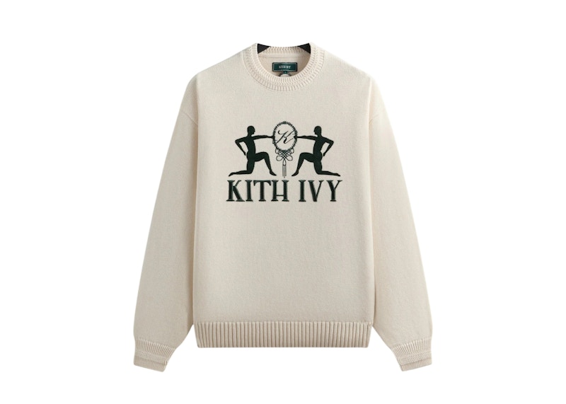 Kith Ivy Emblem Crewneck Sweater Sandrift Homme de la Collection - FW25 - FR