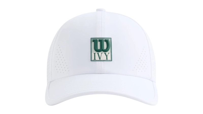Kith Ivy Wilson Laser Cut Perforated Cap White Men's - FW25 - US
