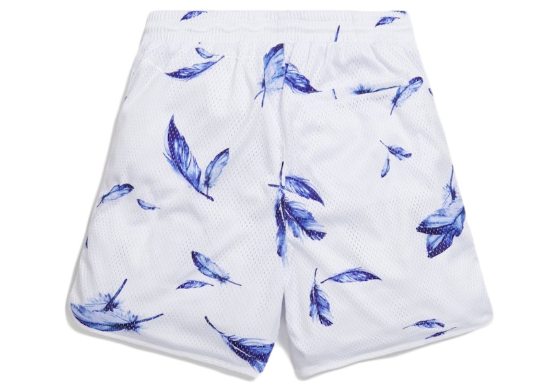 Kith Jordan Feather Print Mesh Short White Men's - SS20 - US