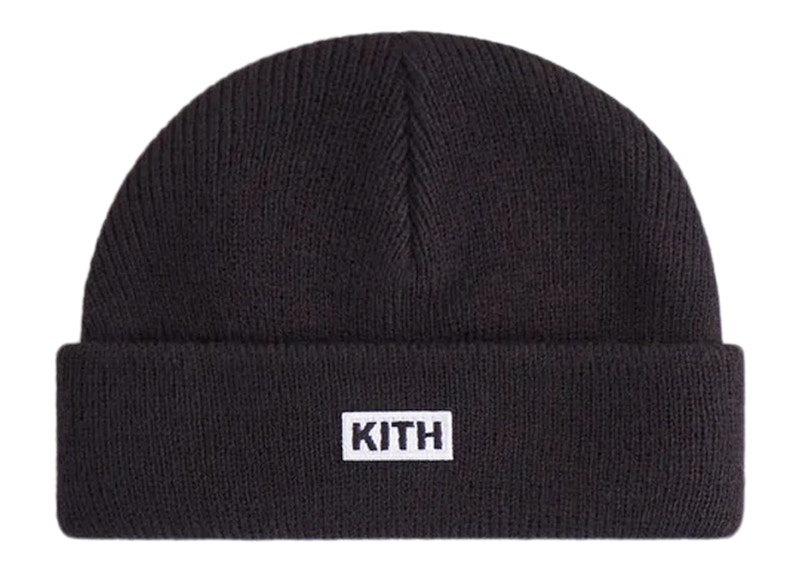 Kith Kids Baby Classic Logo Classic Rib Beanie Black Infant - FW22 - GB