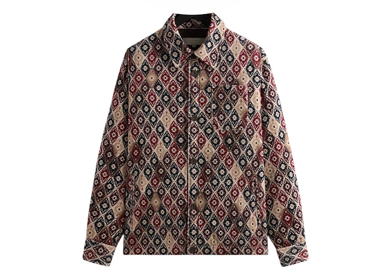 Kith Kilim Mosaic Brixton Puffed Shirt Jacket Waffle Men's - FW24 - US