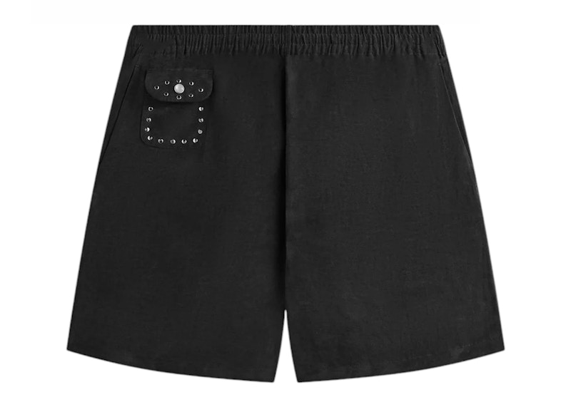 Kith Kin Cupro Linen Kellen Short Black Men's - SS25 - US