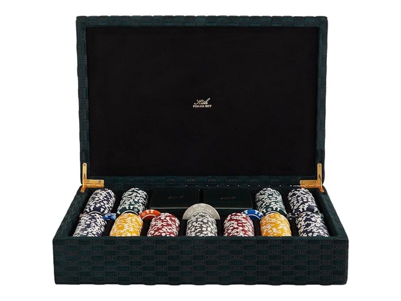 Kith Kithmas Monogram Debossed Suede Poker Set Stadium - US