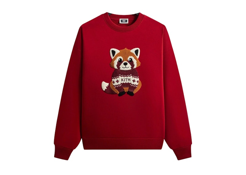 Kith Kithmas Red Panda Nelson Crewneck Allure Men's - FW25 - US