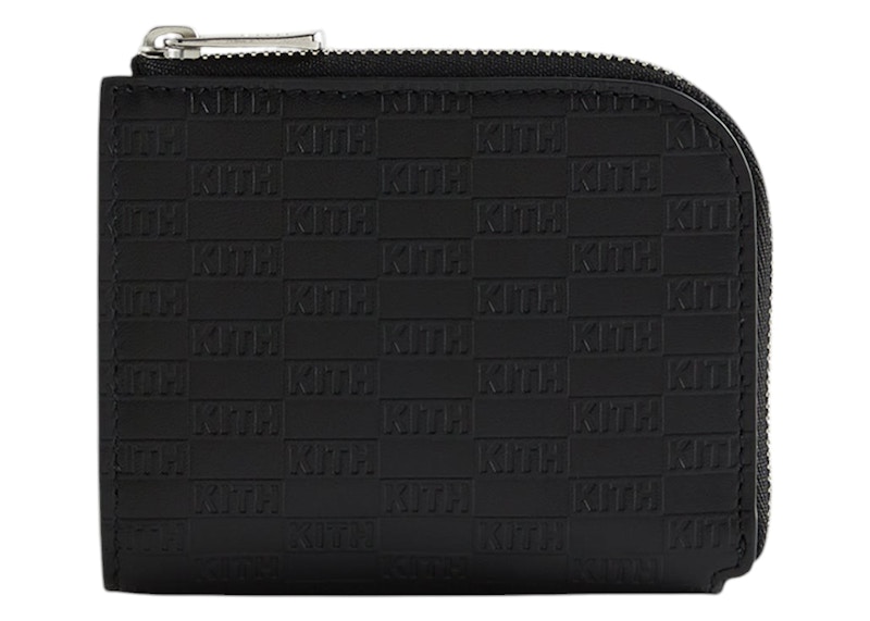 Kith Monogram Half Zip Wallet Black Men's - FW24 - US