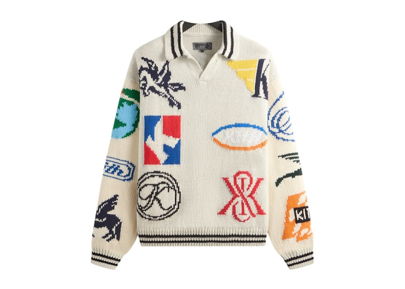 Kith Nelson Rugby Sweater Light Heather Grey Men's - SS25 - US