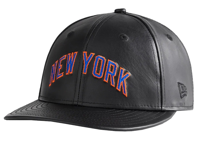 Kith New Era New York Knicks Leather 9Fifty Snapback Black - FW22 - US