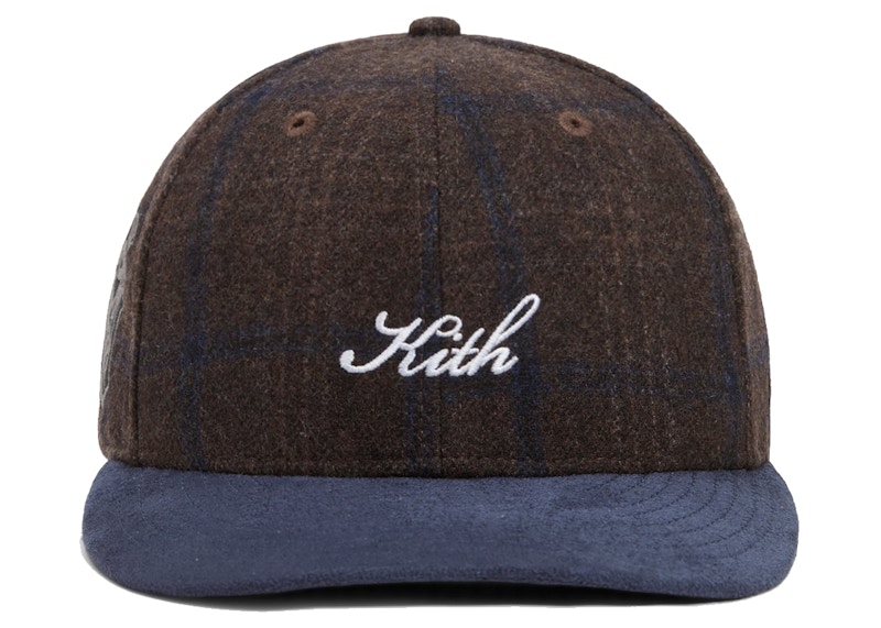 Kith New Era for New York Yankees Plaid Suede Mix Fitted Hat Kindling ...