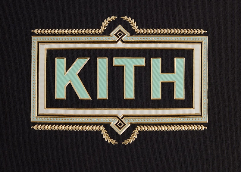 Kith Ornate Classic Logo Tee Black Men's - SS24 - US