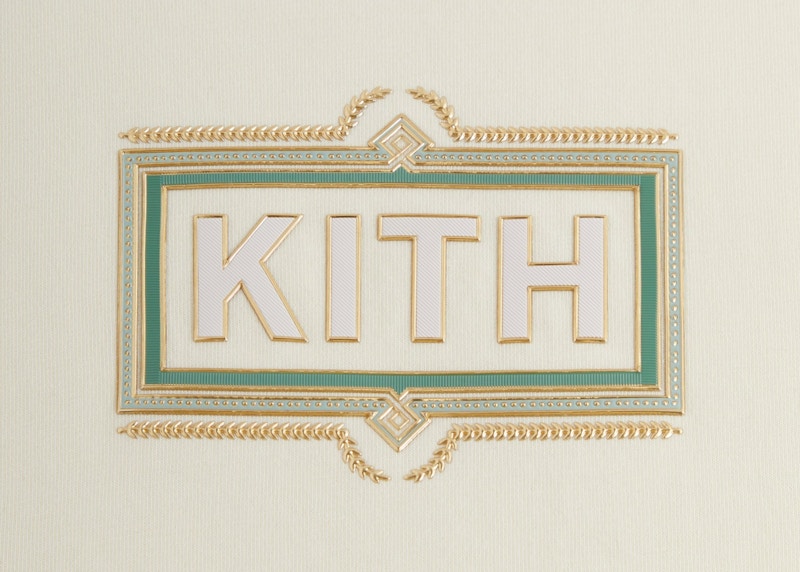 Kith Ornate Classic Logo Tee Sandrift Men's - SS24 - US