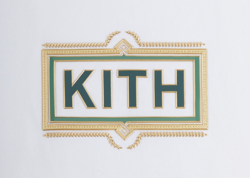 Kith Ornate Classic Logo Tee White Men's - SS24 - US