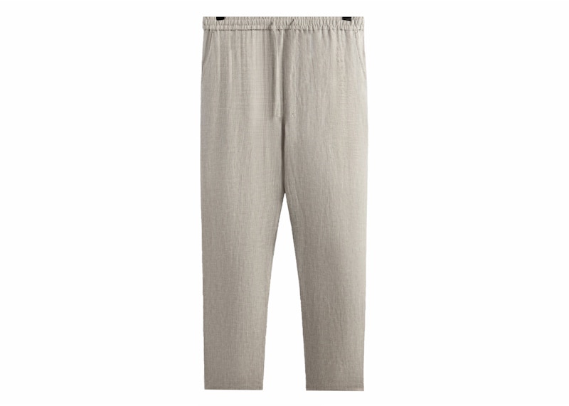 Kith Pinstripe Linen Barrow Pant Light Heather Grey Men's - SS24 - US