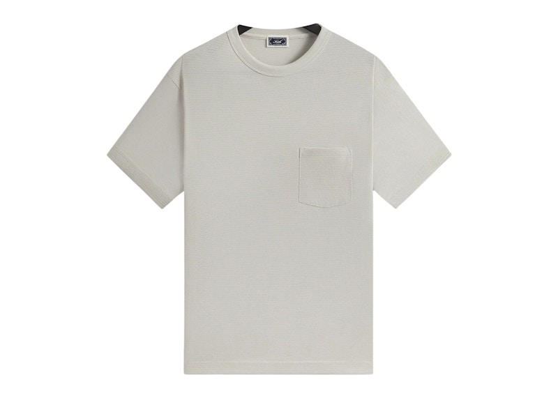 Kith Pointelle Mesh Leonard Pocket Tee Concrete Men's - SS25 - US