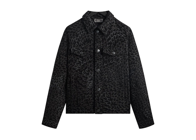 Kith Puffed Jase Tapestry Jacket Black Men's - FW25 - US
