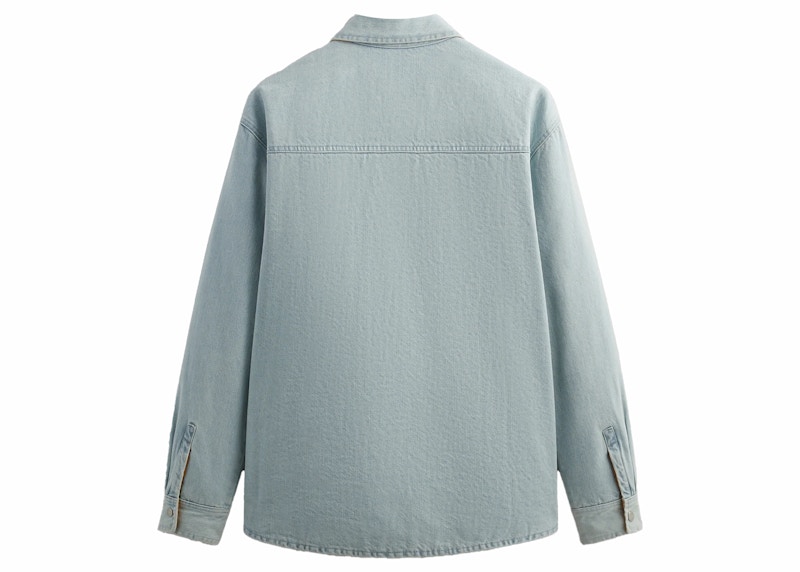 Kith Quilted Apollo Shirt Light Indigo Men's - FW23 - US