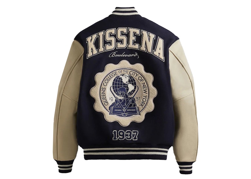 Kith Russell Athletic CUNY Queens College Golden Bear Jacket Nocturnal ...