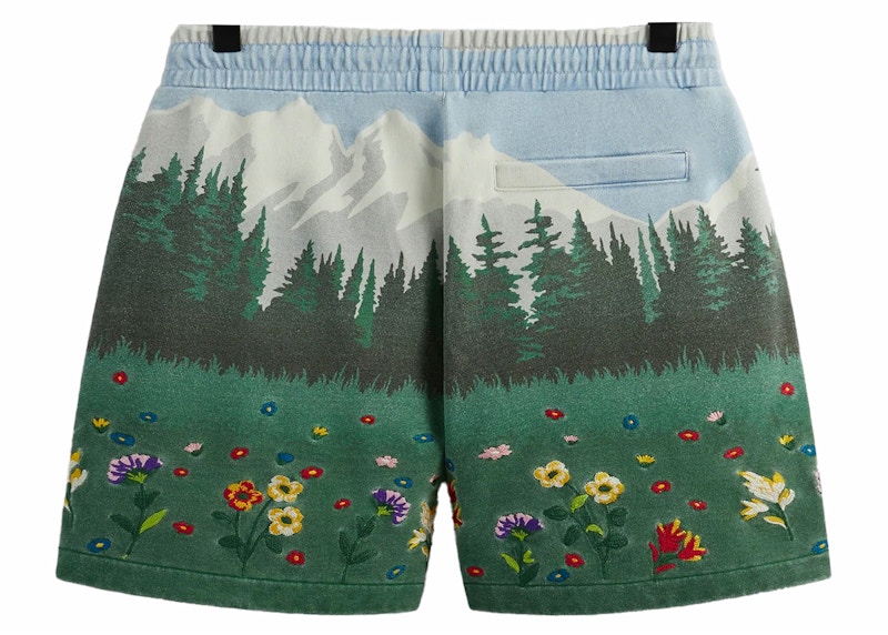 Kith Scenic Fleece Curtis Short Larimar Men's - FW23 - US