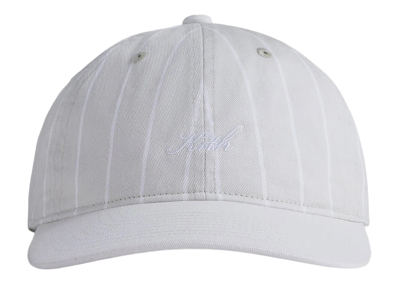 Kith Script Pinstripe Cap Chalk Men's - SS22 - US