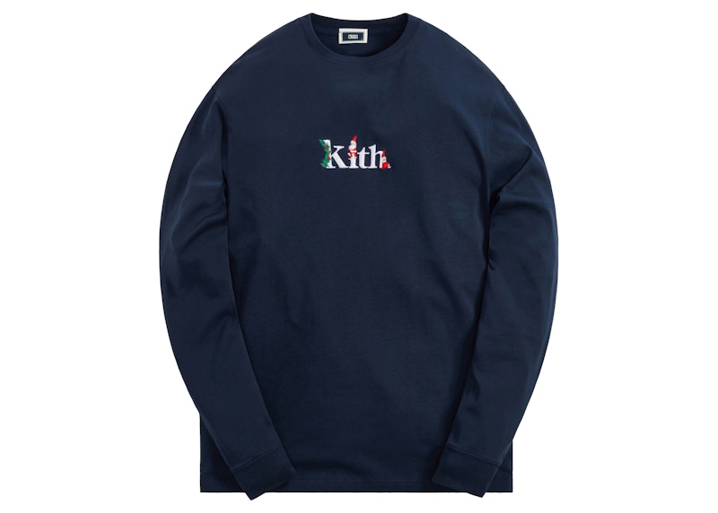 Kith Serif ELF L/S Tee Nocturnal Men's - FW21 - US