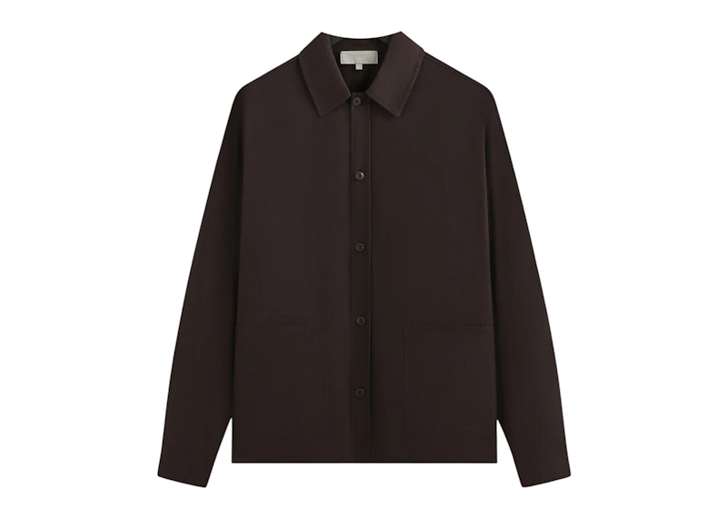 Kith Silk Cotton Long Sleeve Boxy Collar Overshirt Incognito Men's ...