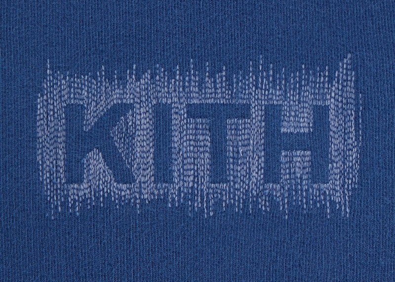 Kith Stitch Classic Logo Nelson Hoodie Cyanotope Men's - FW23 - US