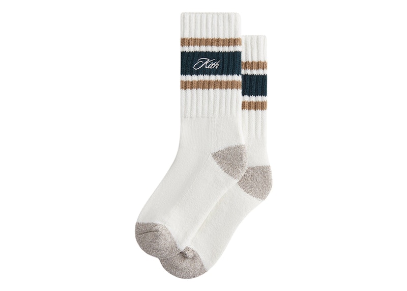 Kith Striped Chunky Crew Socks Stadium Men's - FW24 - US