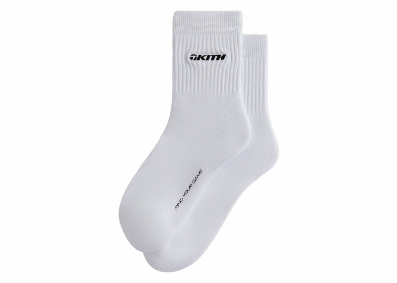 Kith TaylorMade Crew Socks White - SS24 - US