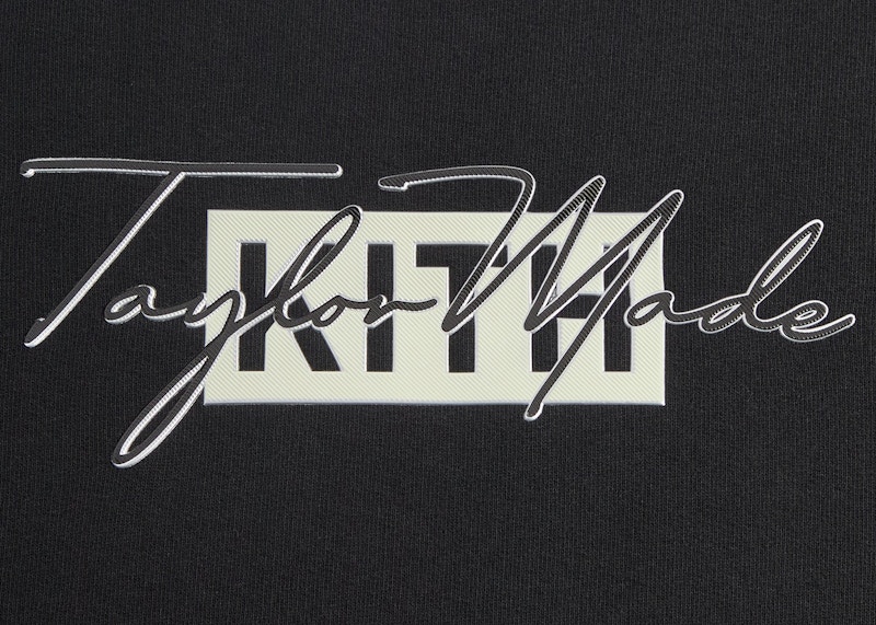 Kith TaylorMade Script Nelson Crewneck Black Men's - SS24 - US