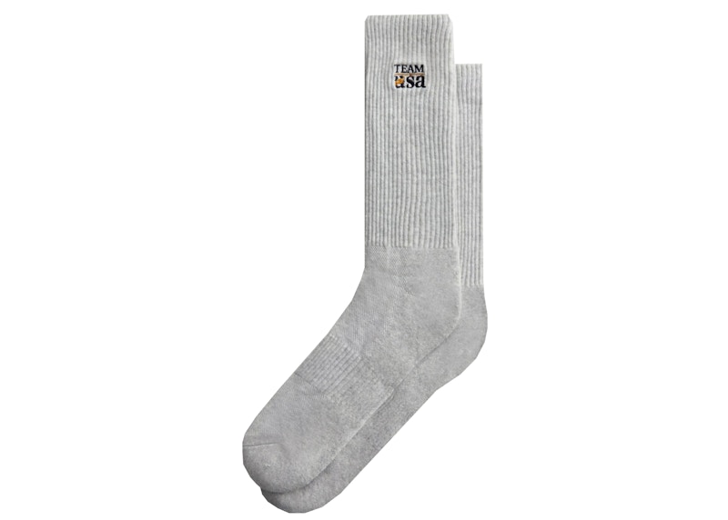 Kith Team USA Socks Light Heather Grey - SS22 - US